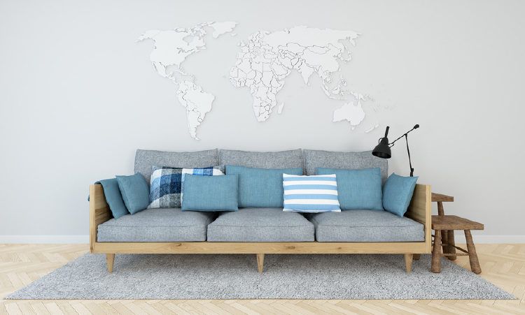 7 Beautiful World Map Decor Ideas For Walls