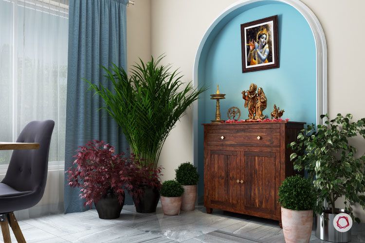7 Trendy Colour Ideas For Pooja Room