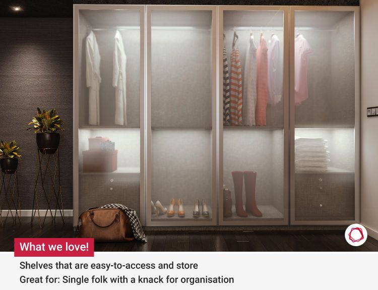 12 Glass Wardrobe Designs for a Gorgeous Look in your Bedroom