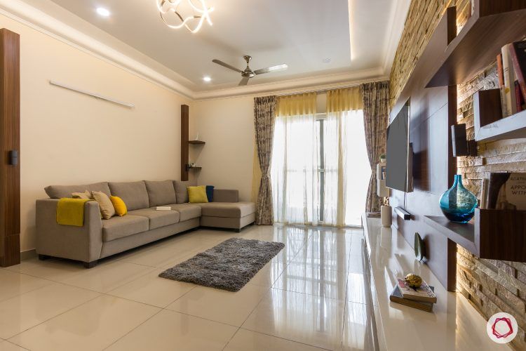 2BHK House Plan: For the Love of Warm-tones & Wooden Elements