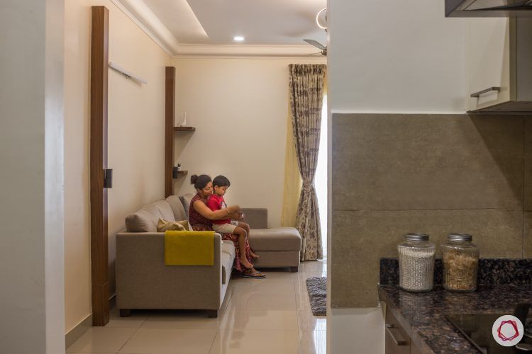 2BHK House Plan: For the Love of Warm-tones & Wooden Elements