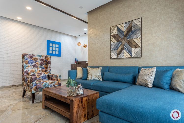 Contemporary 2 BHK Interior Design India: Mumbai Home Interiors