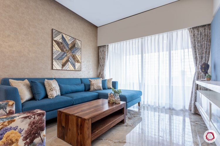 Contemporary 2 BHK Interior Design India: Mumbai Home Interiors