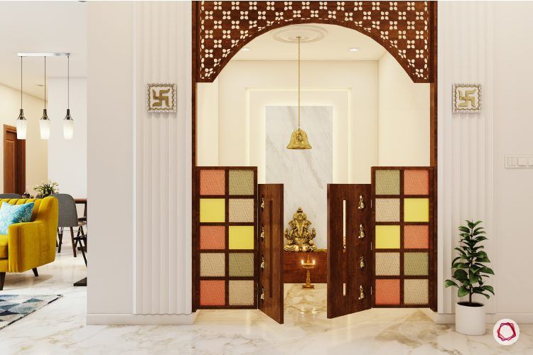 7 Pooja Room & Unit Door Designs For Your Home