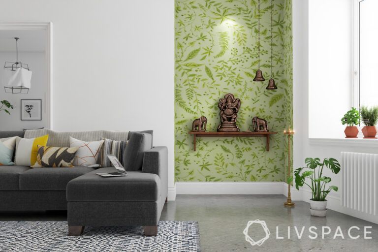 Mandir Design on Wall: Space Saving Ideas for Your Home