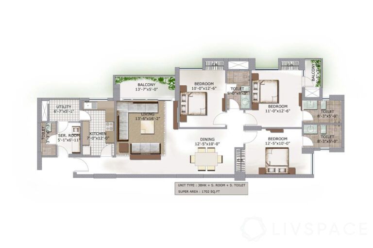 This 3BHK Flat Design in Noida is Budgeted & Comfy | LivspaceHome