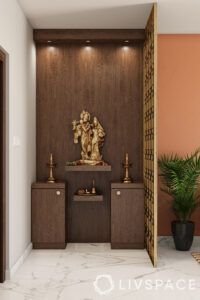 25+ Mandir Designs for Small Flats That Fit Right Into Your Living Room
