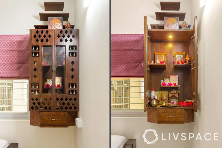 15 Stunning Pooja Unit Design Ideas for Your Bedroom