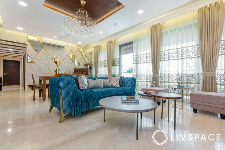 Best Two-Colour Combinations for Living Rooms by Livspace