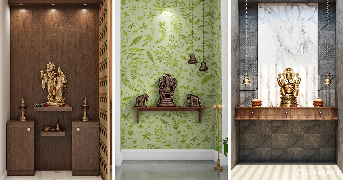Small Pooja Room False Ceiling Design Images In Standard Size ...