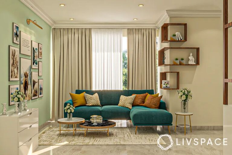 15+ Stunning Hall Colour Combination Ideas for Living Room