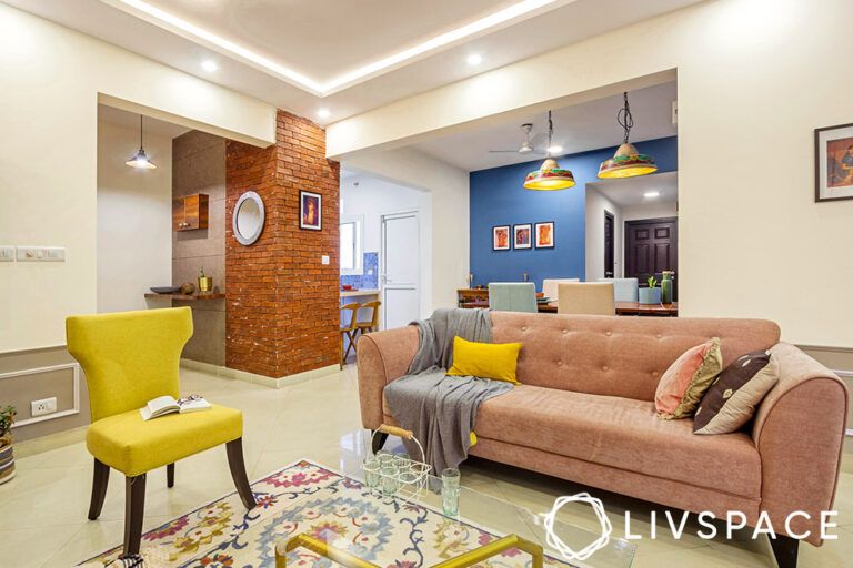 15+ Stunning Hall Colour Combination Ideas for Living Room