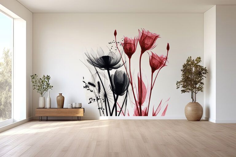 Discover Stunning Flower Wall Painting Ideas Right Here