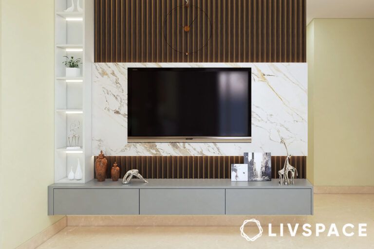 In the Spotlight: 15 Incredible Marble TV Unit Design Ideas