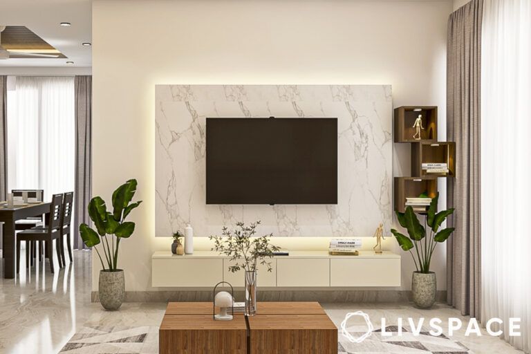 In the Spotlight: 15 Incredible Marble TV Unit Design Ideas