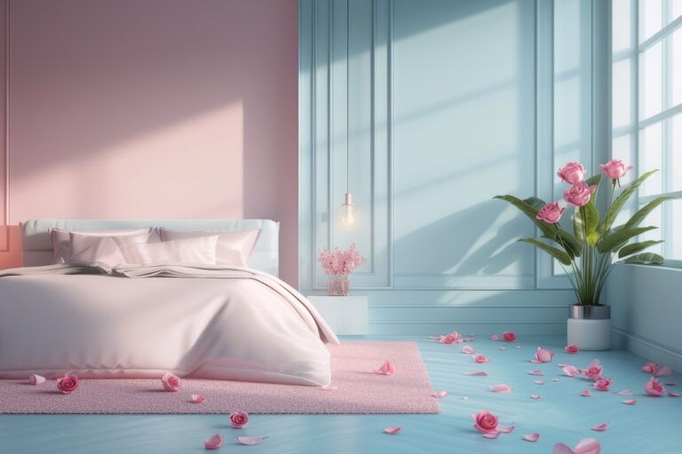 How To Combine Sky Blue Two Colour Combination for Bedroom Walls?
