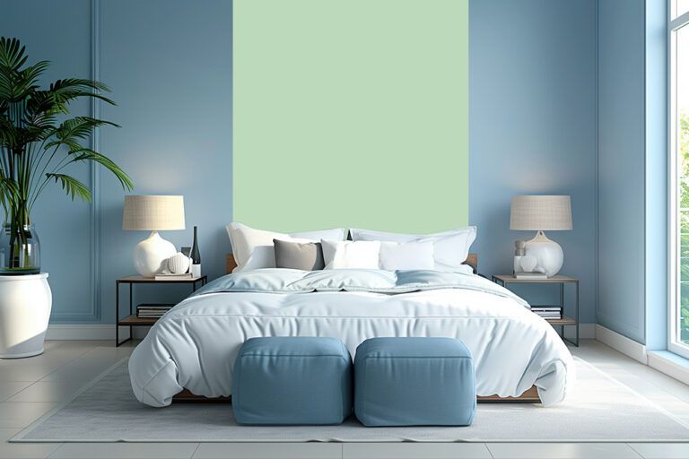 How To Combine Sky Blue Two Colour Combination for Bedroom Walls?