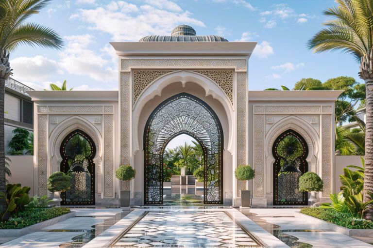 15+ Unique & Architectural Front Gate Arch Designs for Your Home